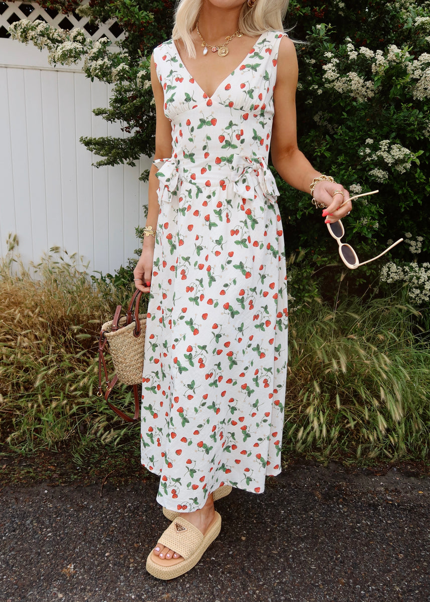 Berry Blooms Dress // Cream – Coco McCall Shop