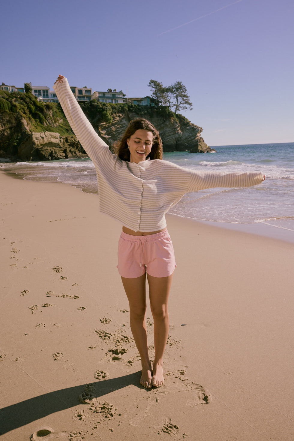Coco Cutie Cardigan // Cream Stripe *RESTOCKED* – Coco McCall Shop
