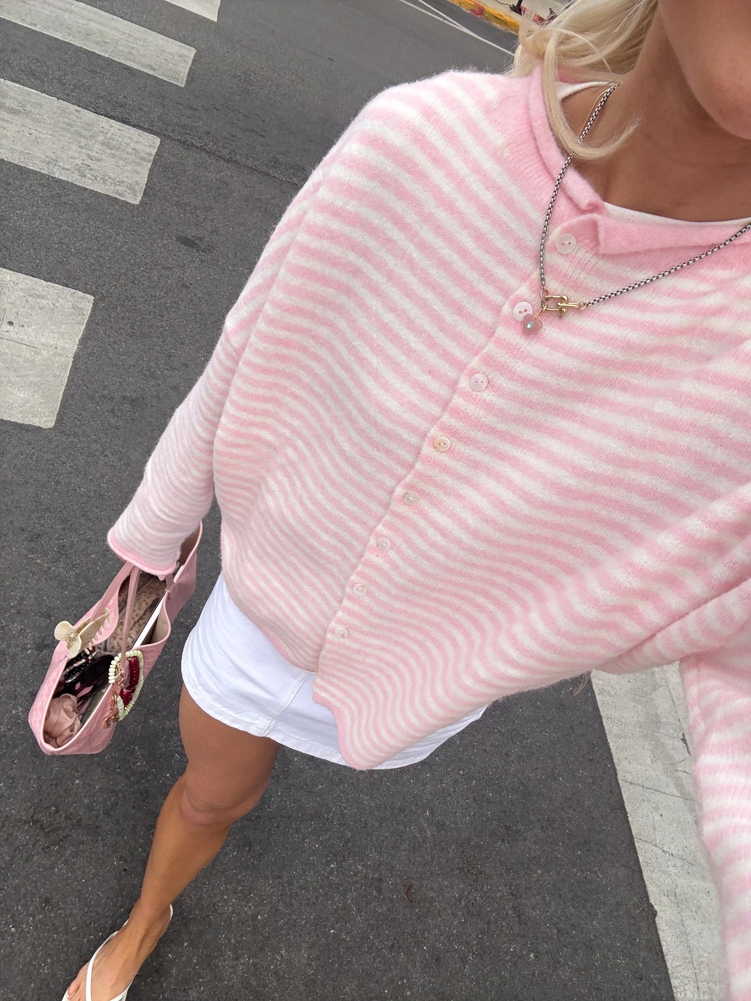 Coco Cutie Cardigan // Pink Stripe *RESTOCKED* – Coco McCall Shop