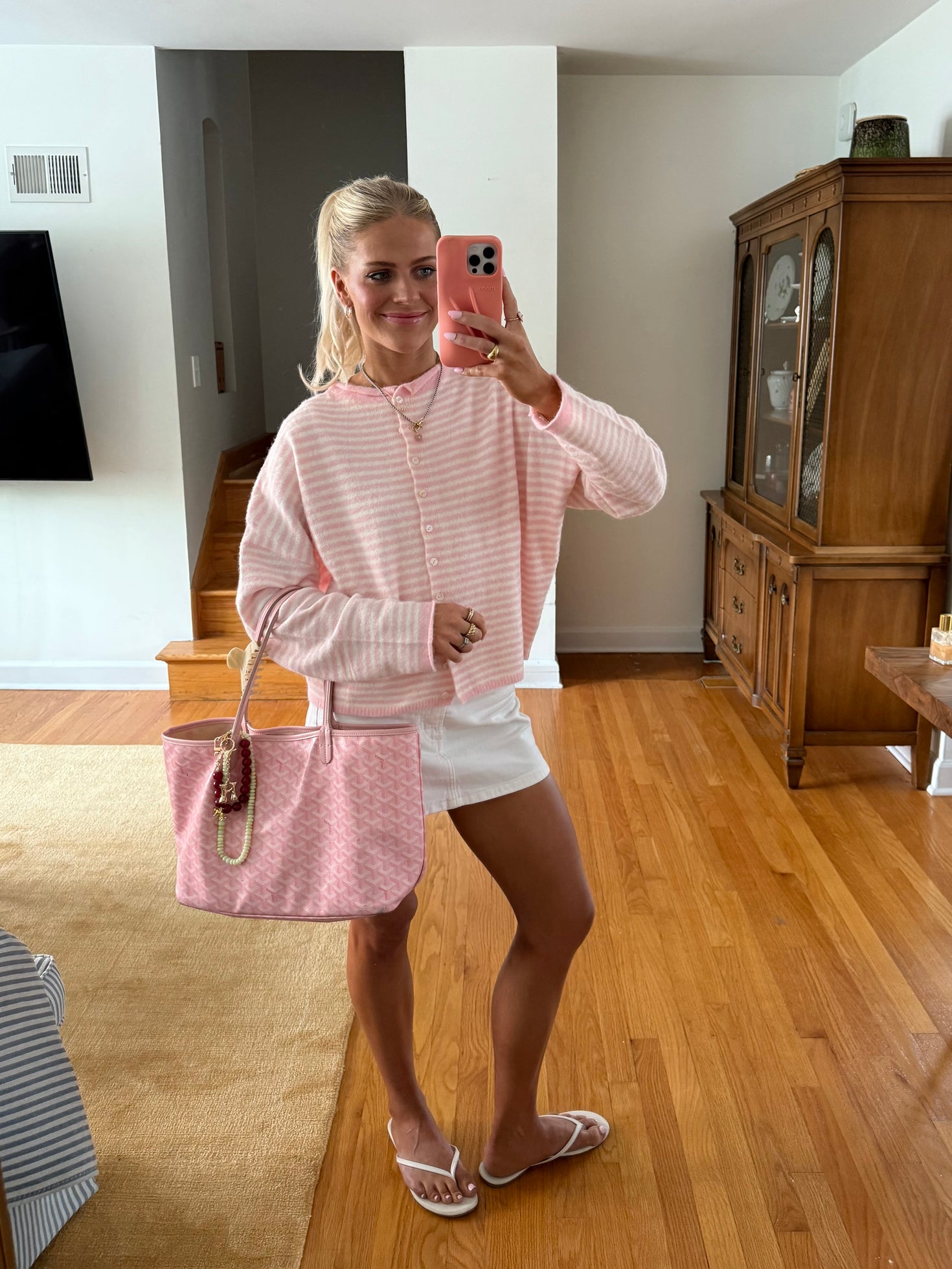 Coco Cutie Cardigan // Pink Stripe *RESTOCKED* – Coco McCall Shop