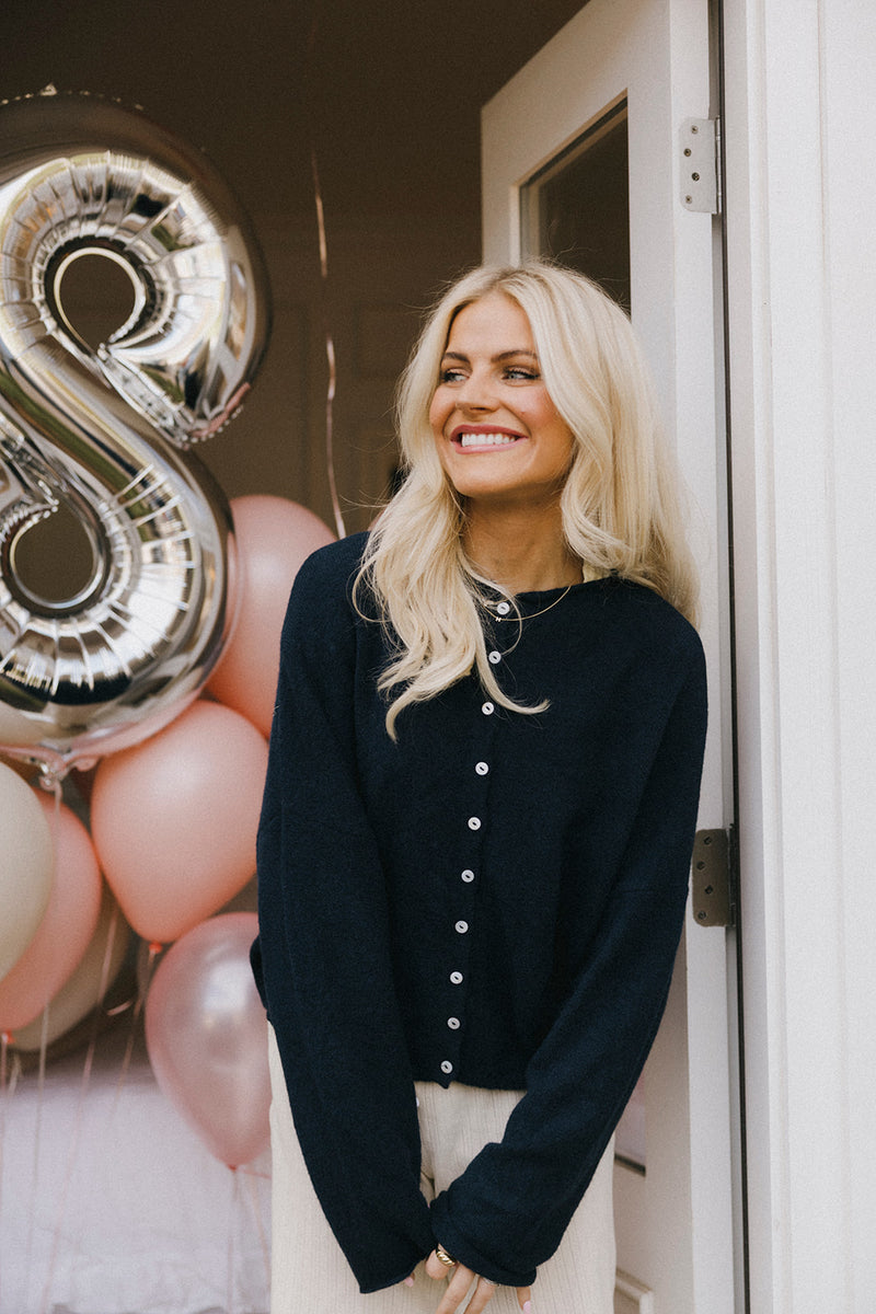 Coco Cutie Cardigan // Navy *COCO EXCLUSIVE* – Coco McCall Shop