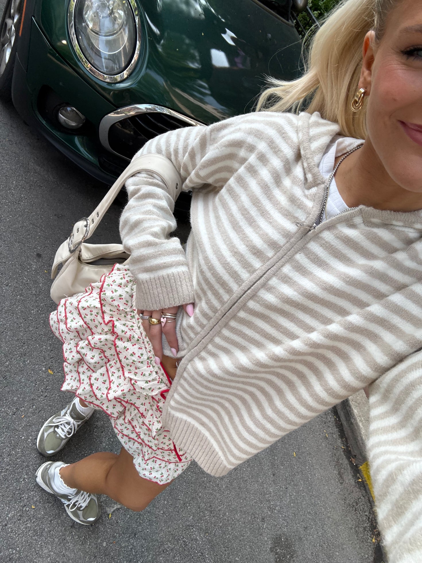 Club Cutie Zip-Up // Cream Stripe *RESTOCKED* – Coco McCall Shop
