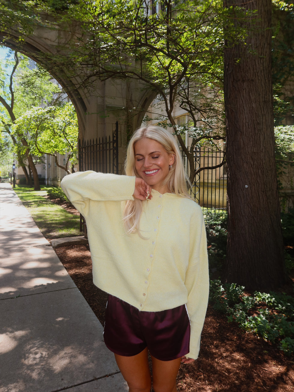 Coco Cutie Cardigan // Butter Yellow *RESTOCKED* – Coco McCall Shop