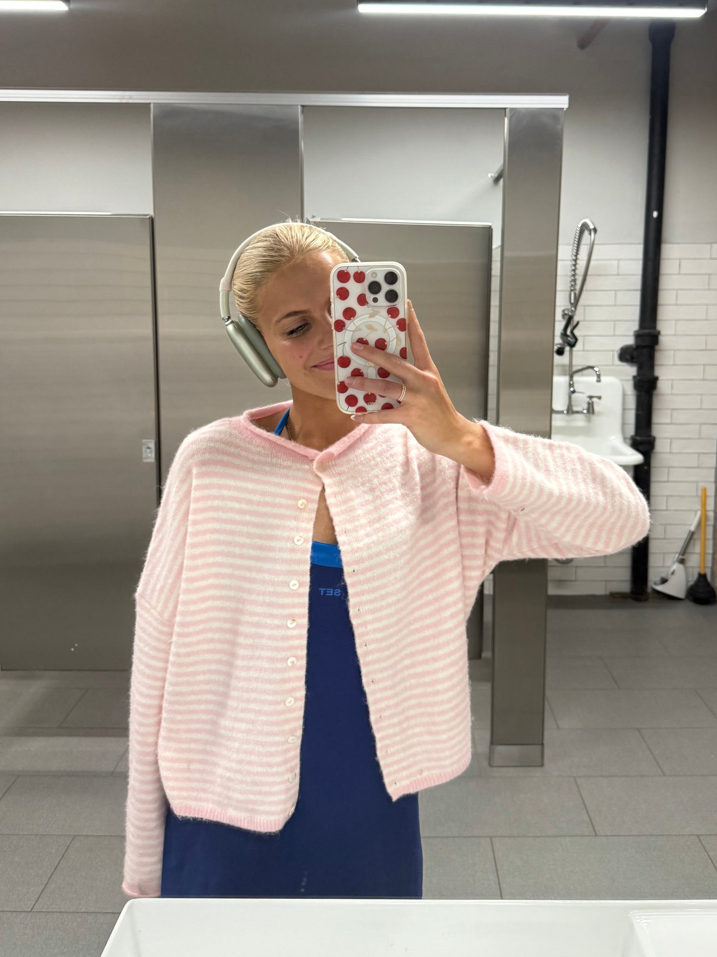 Coco Cutie Cardigan // Pink Stripe *RESTOCKED* – Coco McCall Shop
