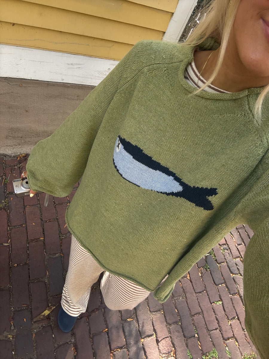 Cape Catch Sweater // Olive – Coco McCall Shop