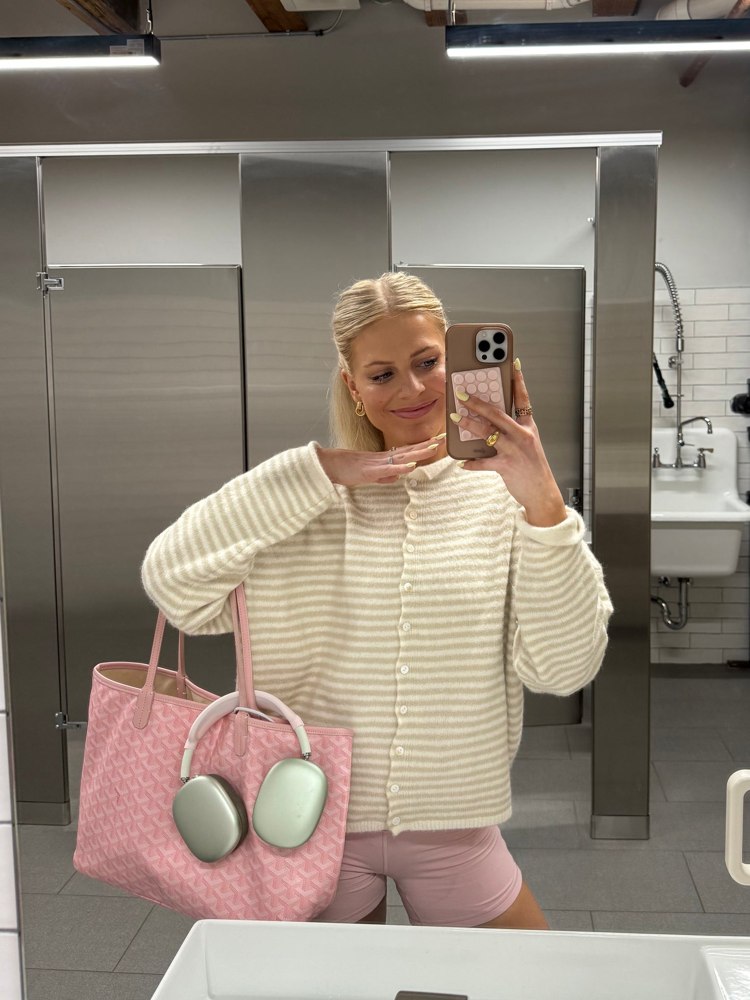 Coco Cutie Cardigan // Cream Stripe *PREORDER* – Coco McCall Shop