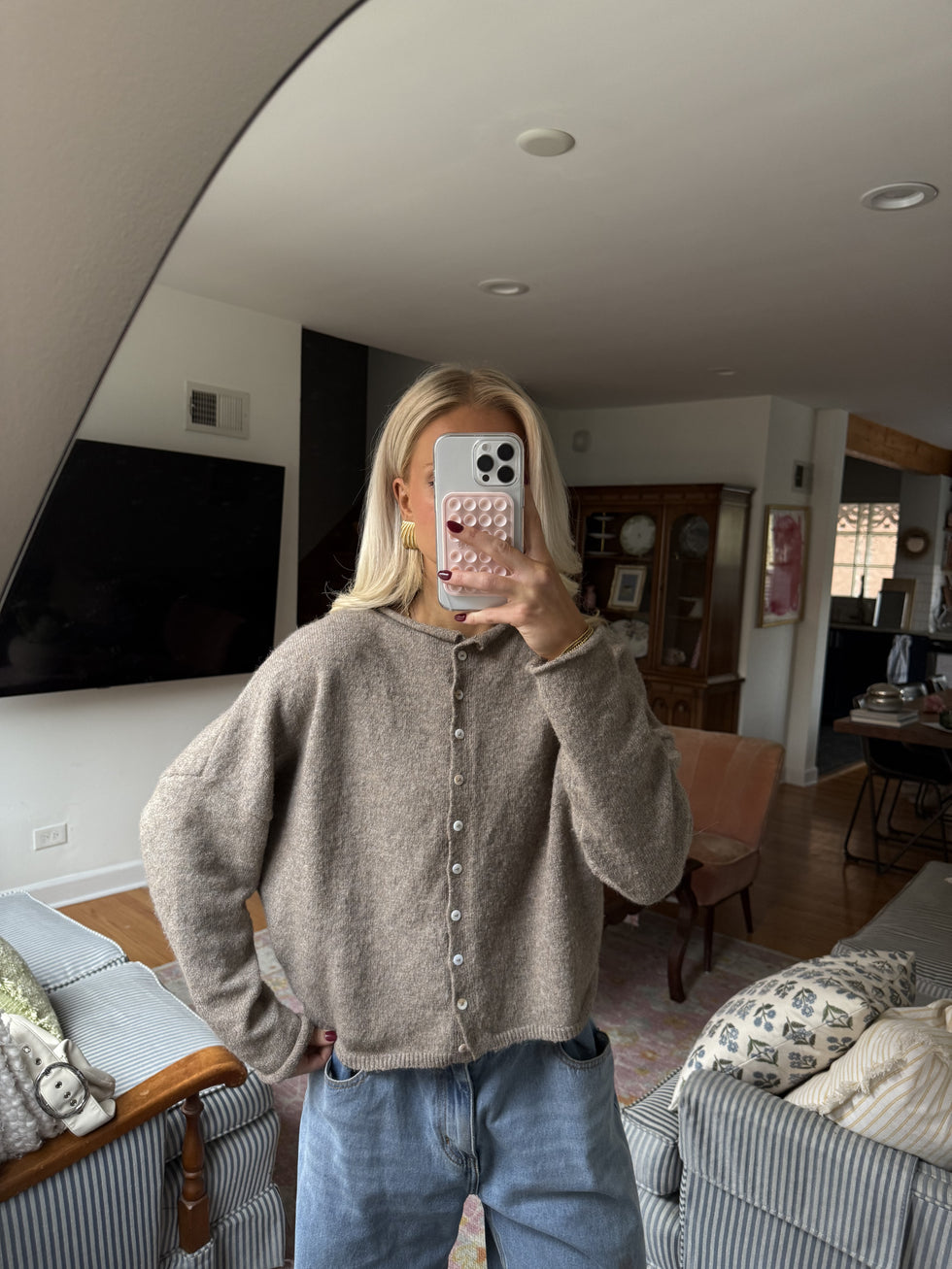 Coco Cutie Cardigan // Mocha *PREORDER* – Coco McCall Shop