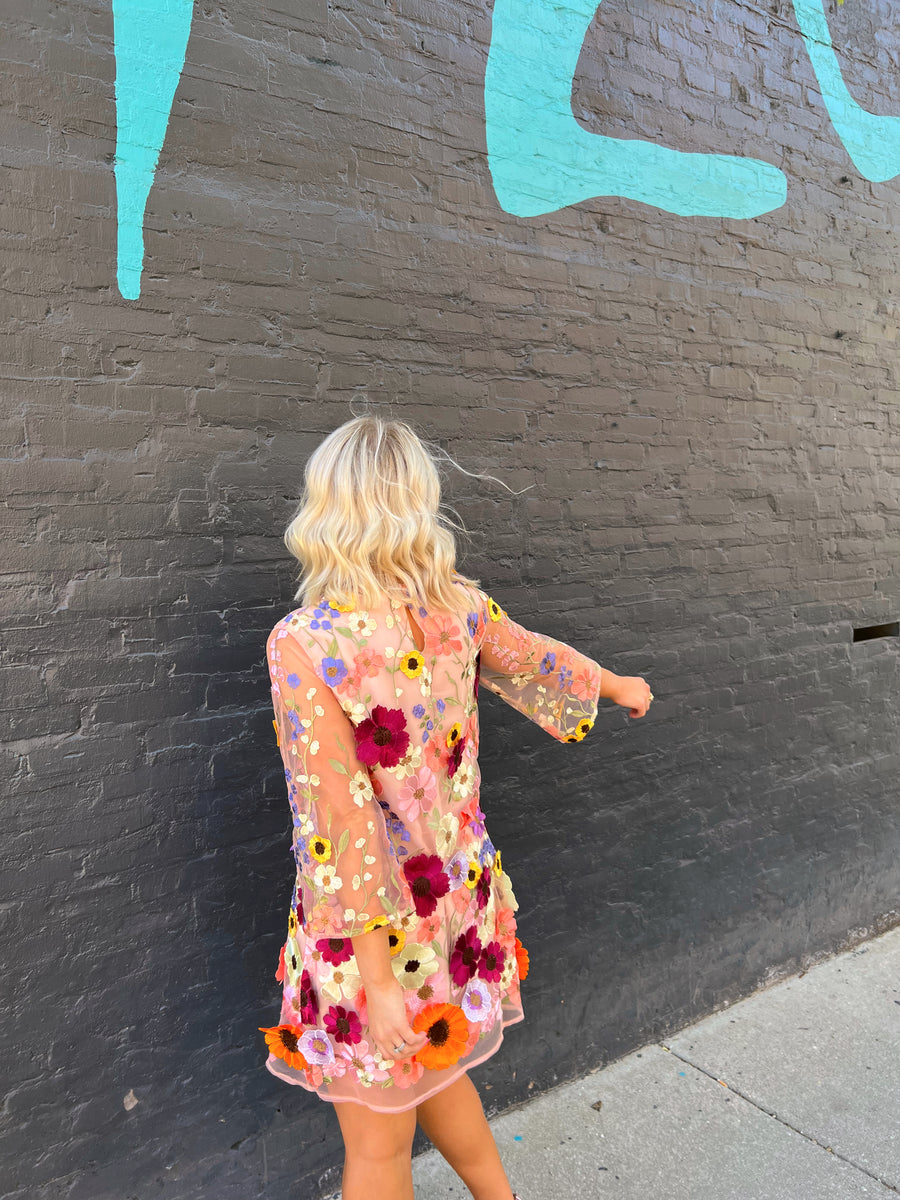 Rose Garden Embellished Dress – Coco McCall Shop