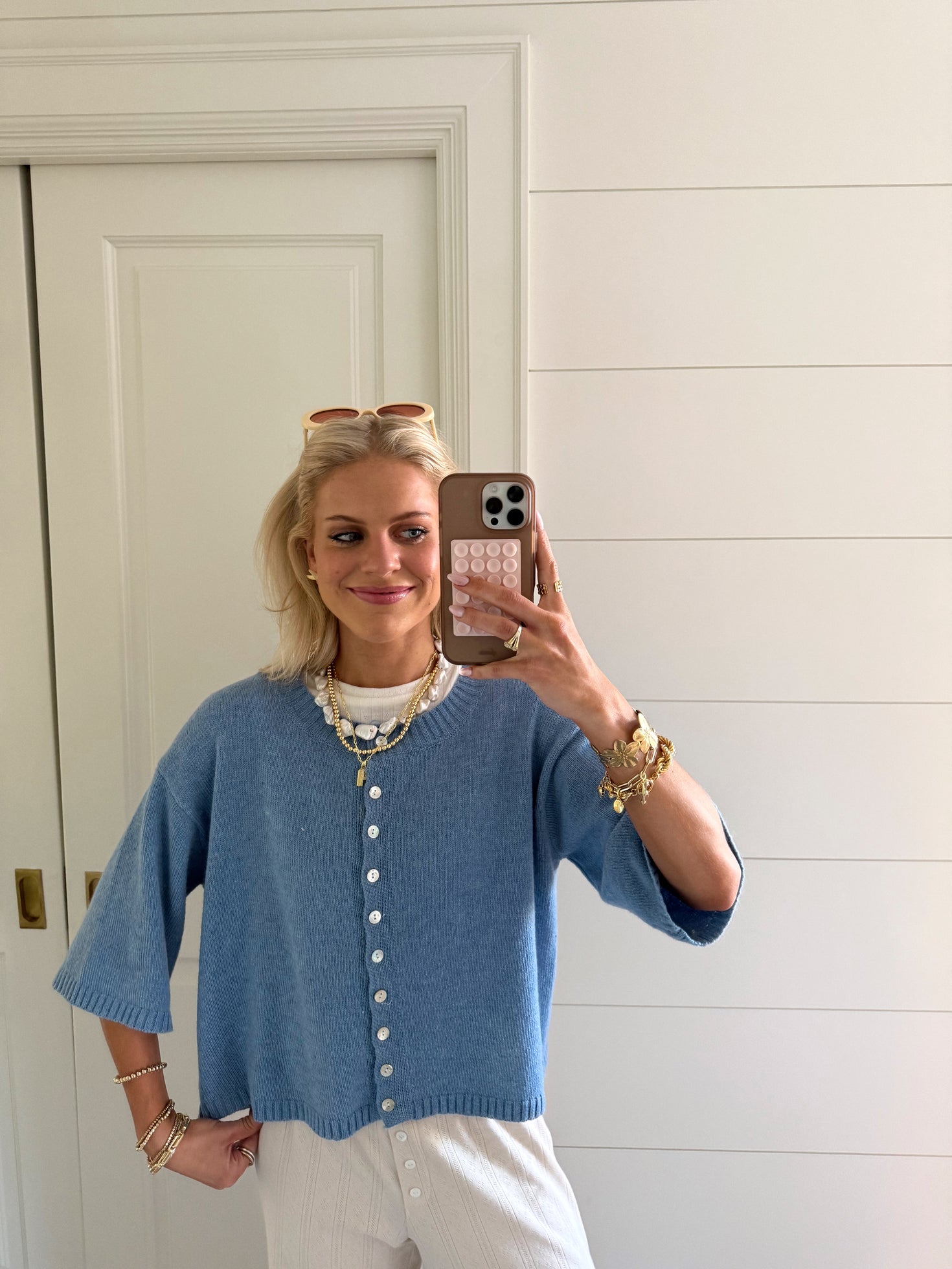 Coastal Cardigan // Ocean Blue – Coco McCall Shop