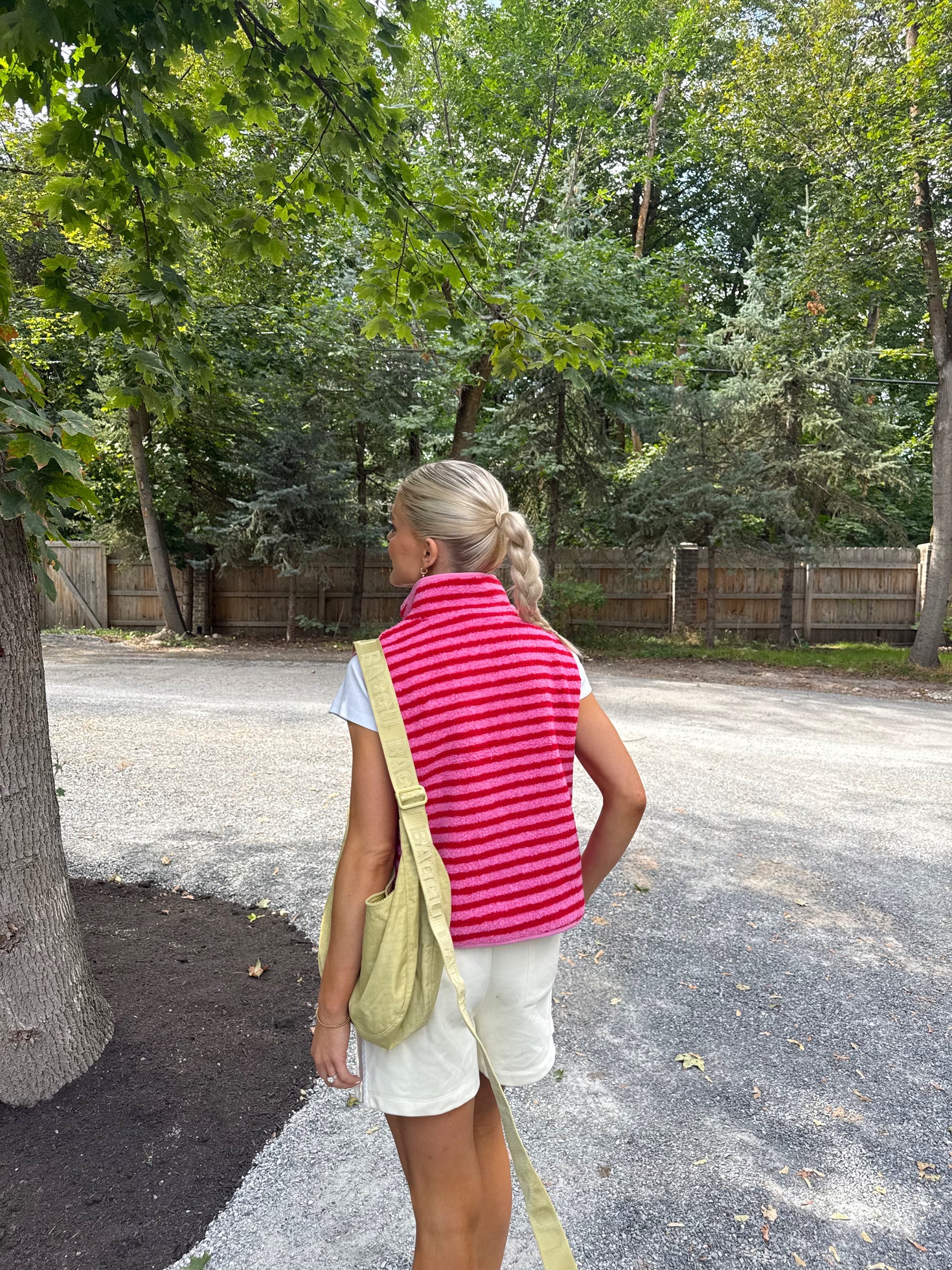 Camp Cutie Fleece Vest // Pink + Red – Coco McCall Shop