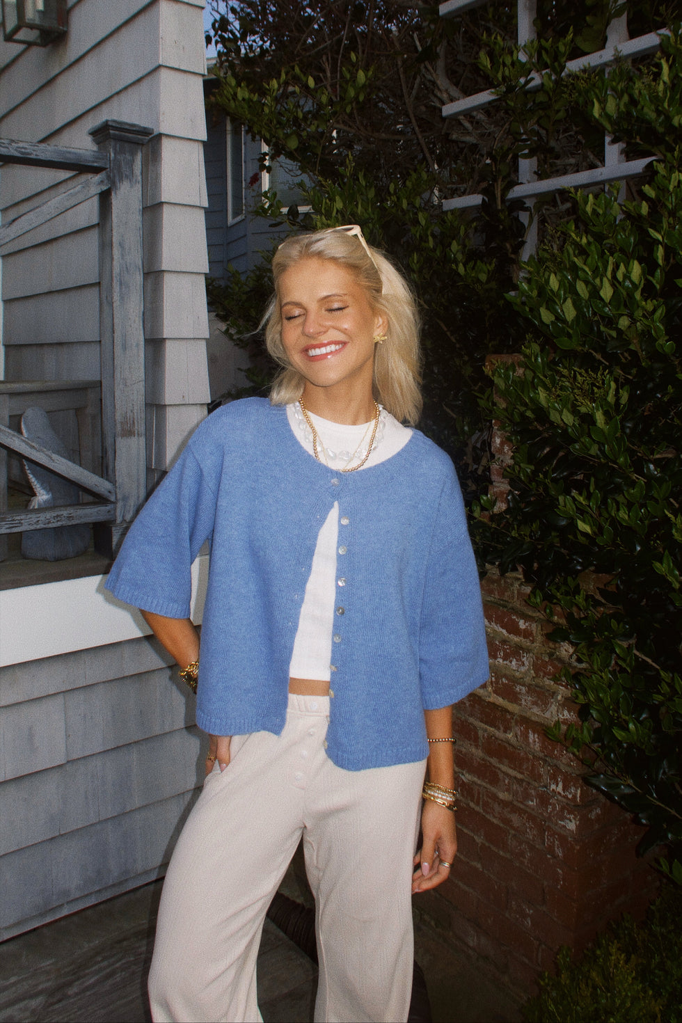 Coastal Cardigan // Ocean Blue – Coco McCall Shop