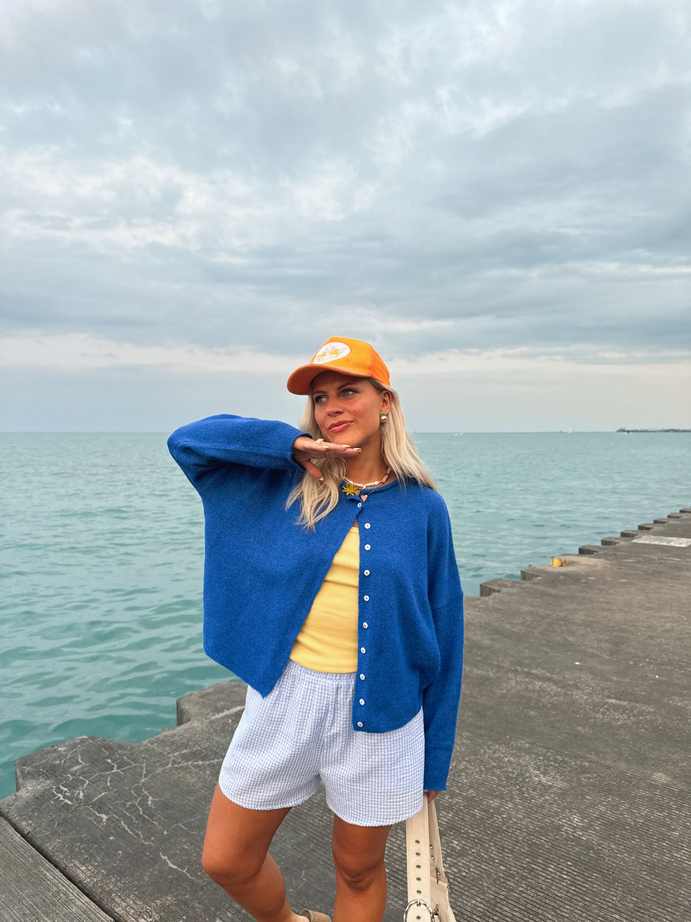 Coco Cutie Cardigan // Cobalt *PREORDER* – Coco McCall Shop