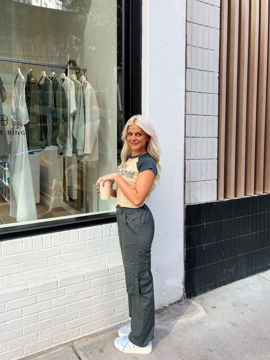The Izzie Cargo Pant // Dark Grey – Coco McCall Shop