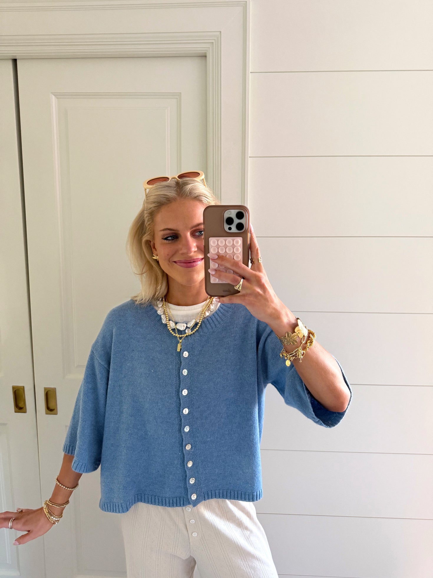 Coastal Cardigan // Ocean Blue *RESTOCKED* – Coco McCall Shop