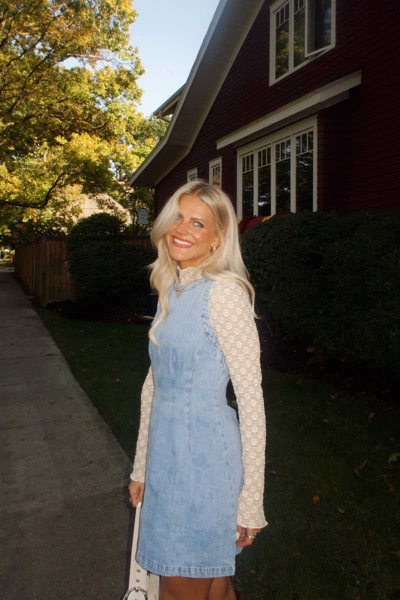 The Pippa Dress// Light Wash – Coco McCall Shop